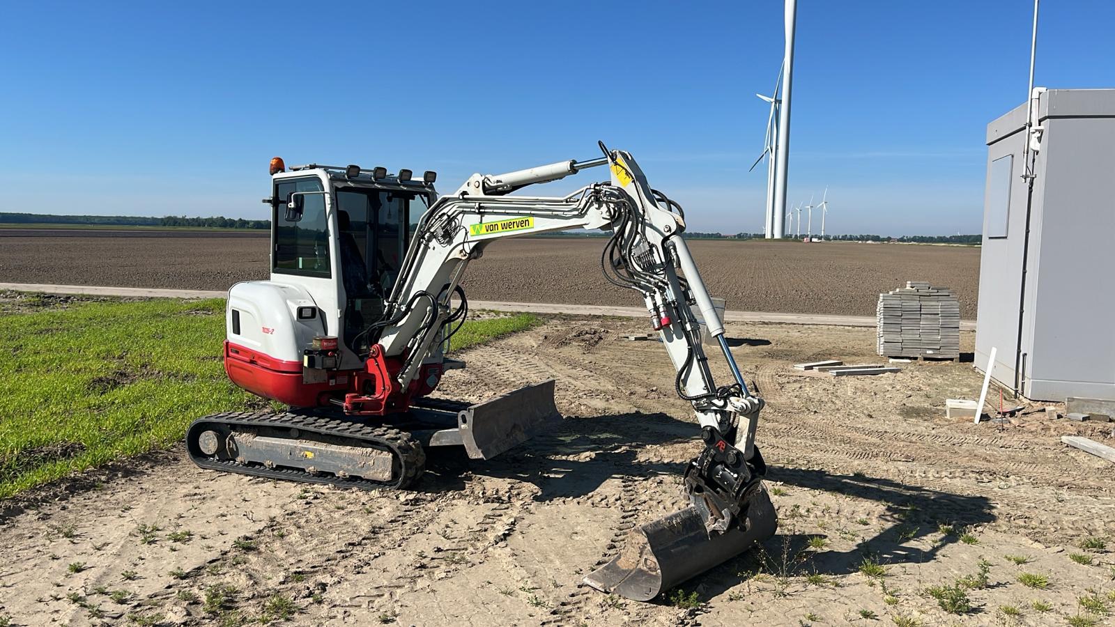 Minikraan (3,50 ton) huren - Van Werven